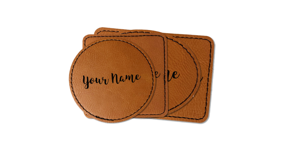 Custom Script Name Faux Leather Iron On Patch (Personalized ...