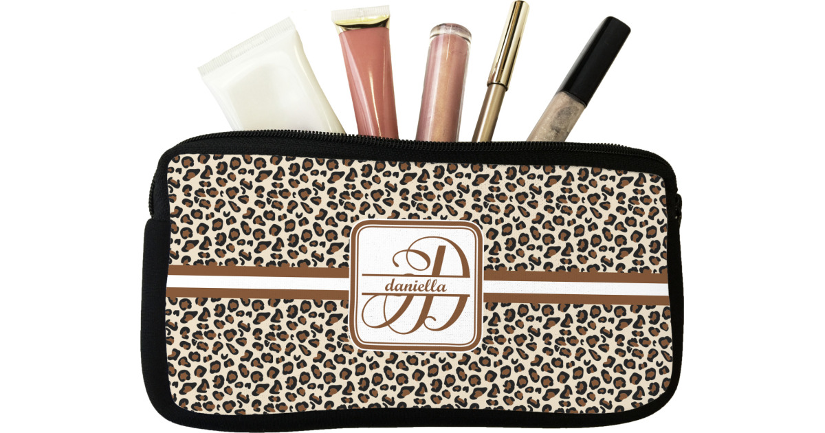 Custom Leopard Print Makeup / Cosmetic Bag (Personalized) | YouCustomizeIt