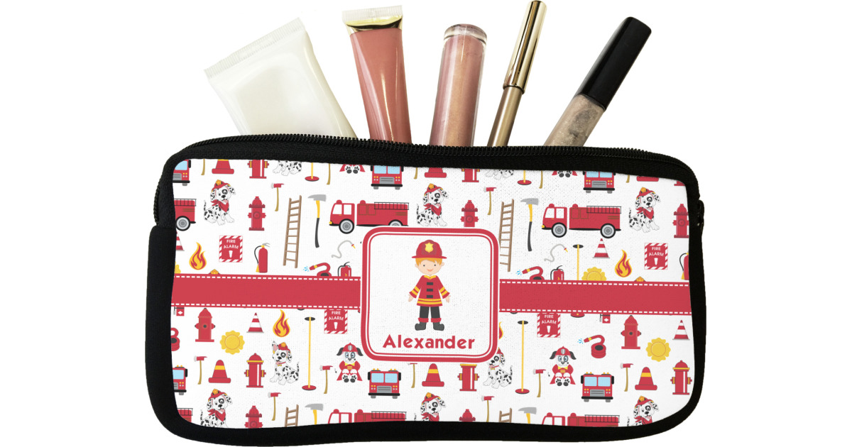 Custom Firefighter Character Makeup / Cosmetic Bag (Personalized ...