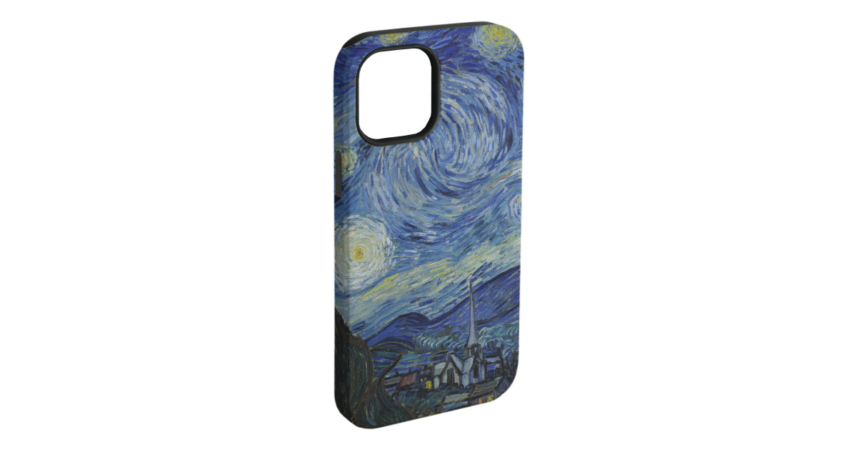 Custom The Starry Night (Van Gogh 1889) iPhone Case - Rubber Lined ...