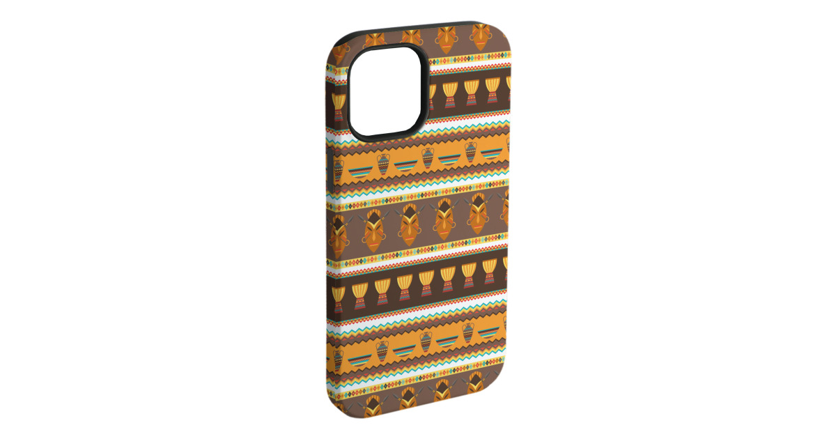 Custom African Masks iPhone Case - Rubber Lined | YouCustomizeIt