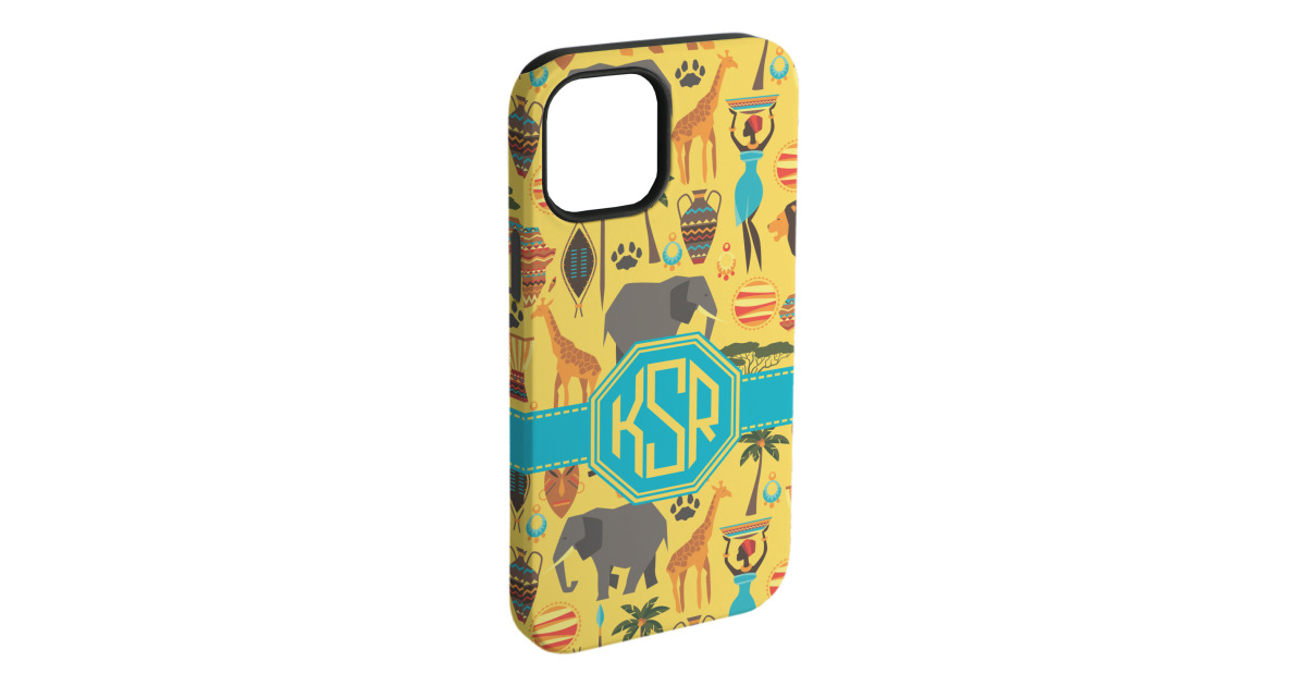 Custom African Safari iPhone Case - Rubber Lined (Personalized ...