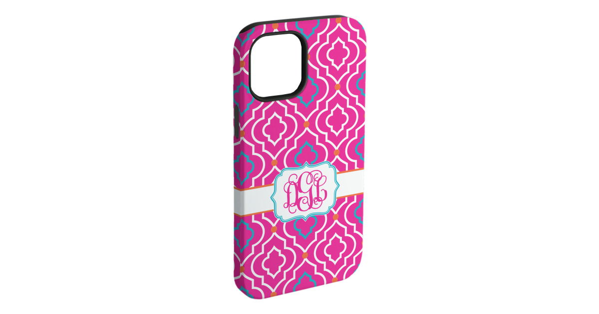 Custom Colorful Trellis iPhone Case - Rubber Lined (Personalized) | YouCustomizeIt