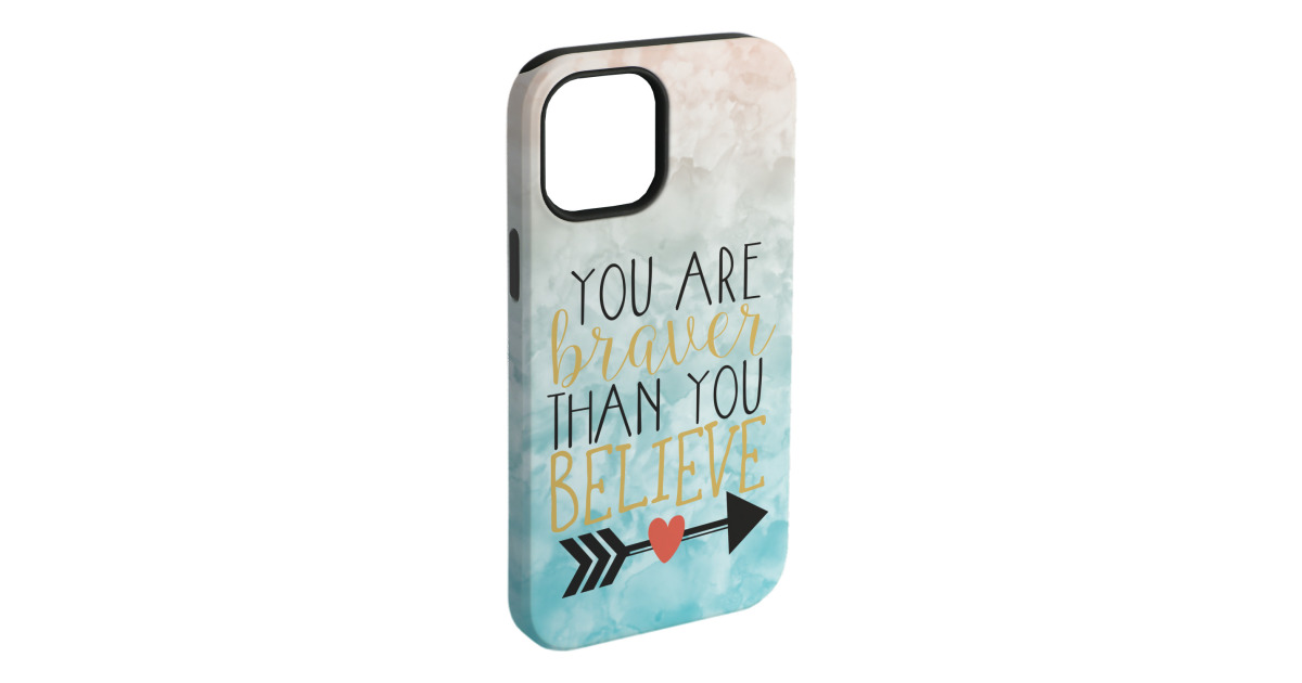 Custom Inspirational Quotes iPhone Case - Rubber Lined | YouCustomizeIt