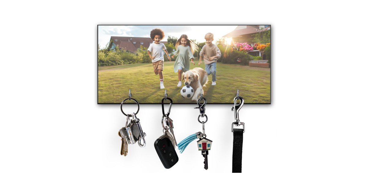 Custom Photo Key Hanger w/ 4 Hooks | YouCustomizeIt