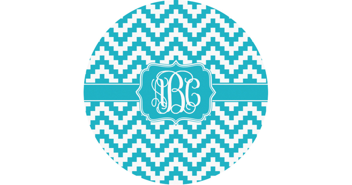 Custom Pixelated Chevron Multipurpose Round Labels - 1" (Personalized ...