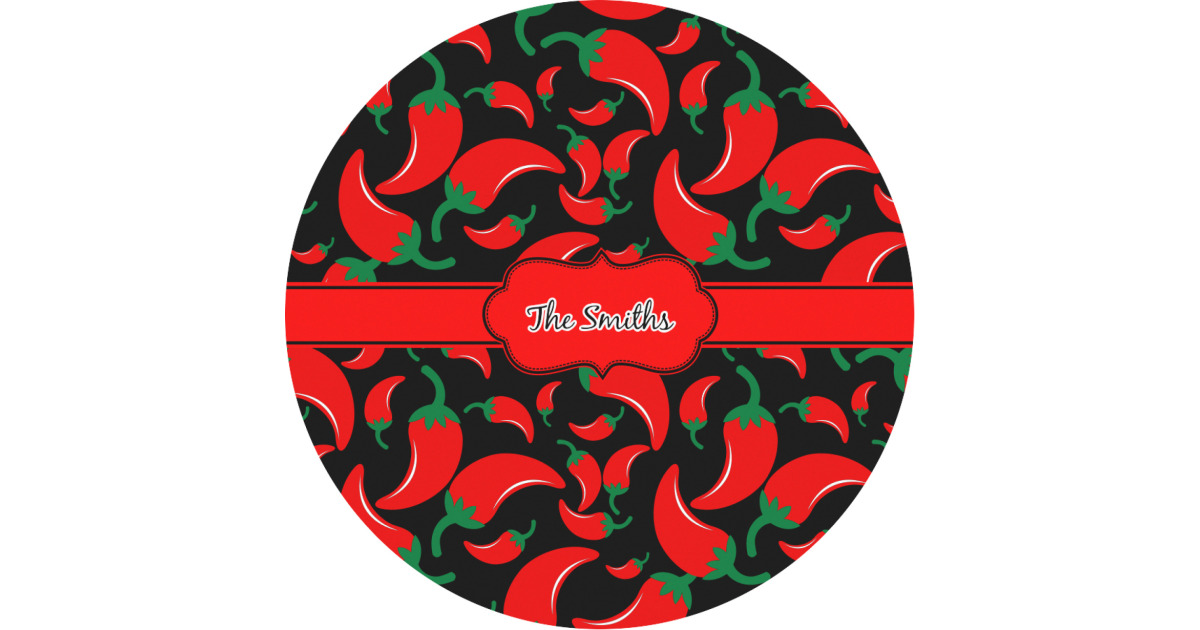 Custom Chili Peppers Multipurpose Round Labels - Custom Sized ...
