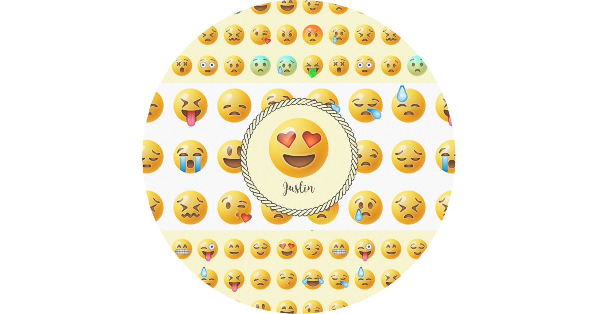Custom Emojis Multipurpose Round Labels - Custom Sized (Personalized ...