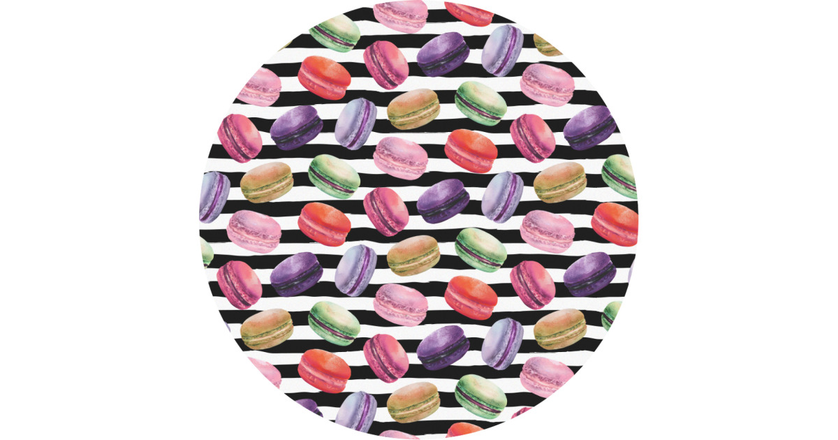 Custom Macarons Multipurpose Round Labels - Custom Sized | YouCustomizeIt