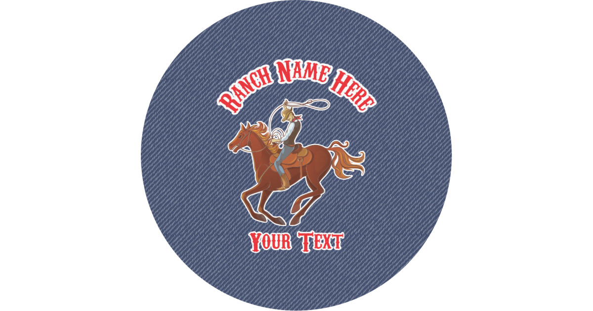 Custom Western Ranch Multipurpose Round Labels - Custom Sized ...