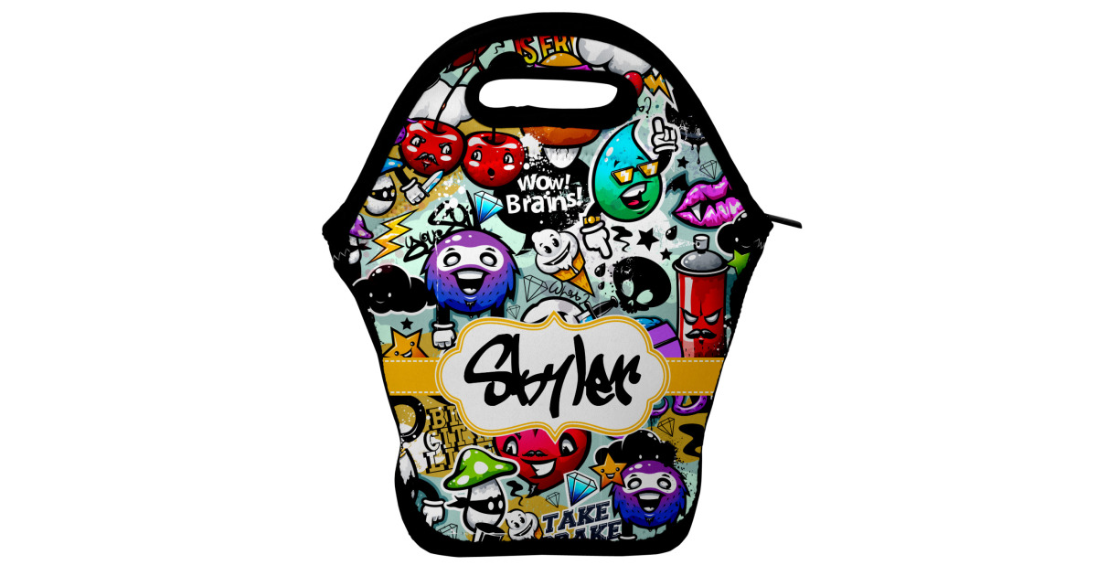 Custom Graffiti Lunch Bag w/ Name or Text | YouCustomizeIt