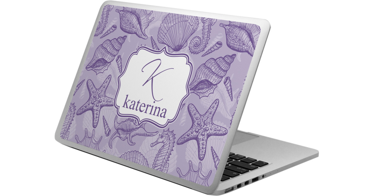 Custom Sea Shells Laptop Skin - Custom Sized (Personalized ...