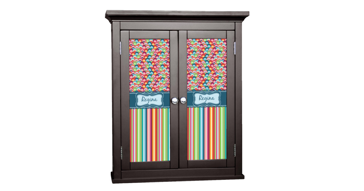 Custom Retro Scales & Stripes Cabinet Decal - Medium (Personalized ...