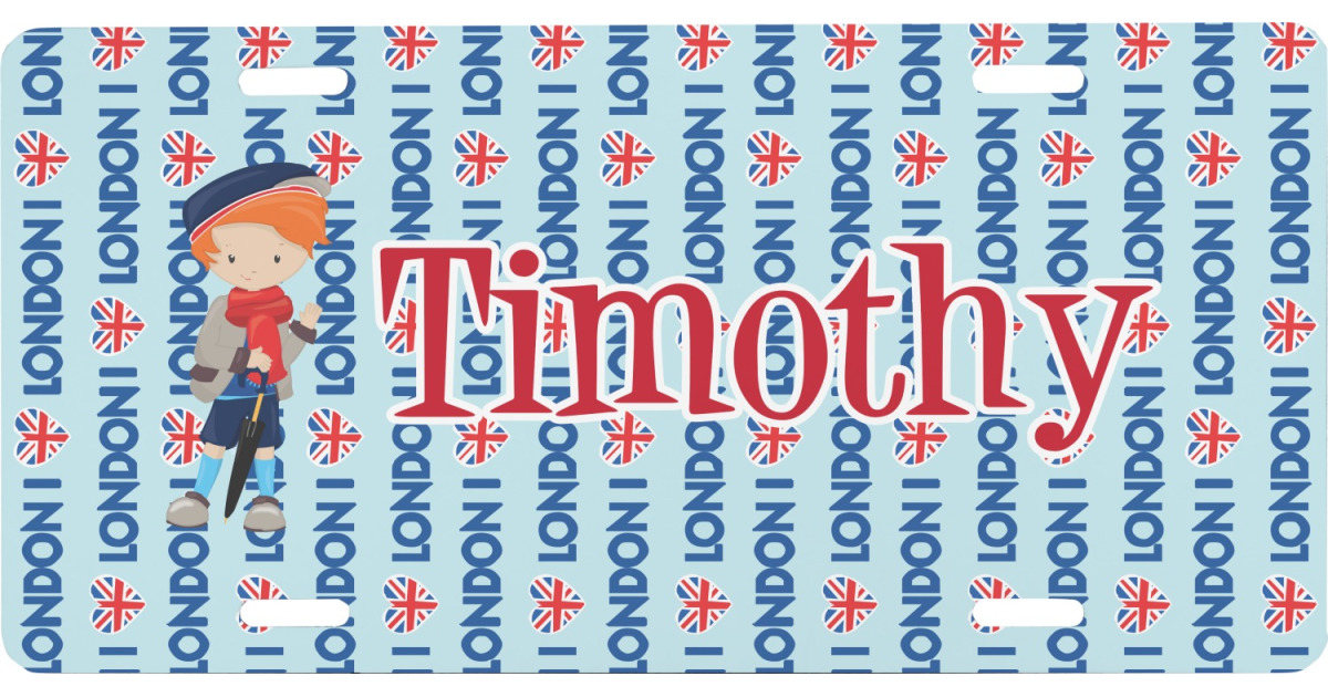 Custom London Front License Plate (Personalized) | YouCustomizeIt