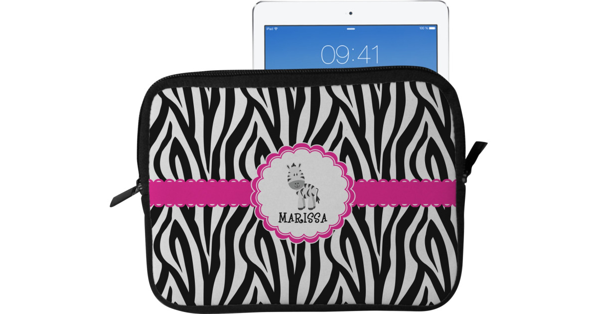 Custom Zebra Tablet Case / Sleeve - Large (Personalized) | YouCustomizeIt