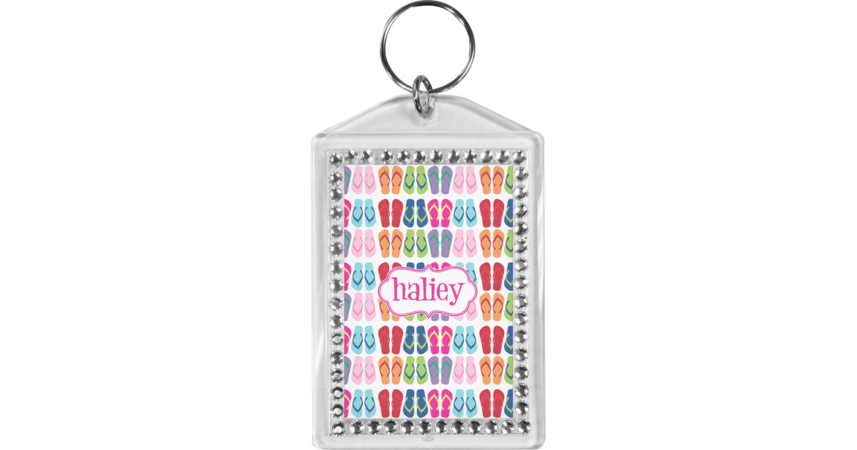 Custom FlipFlop Bling Keychain (Personalized) | YouCustomizeIt