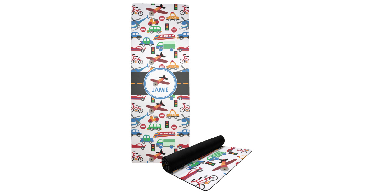 Custom Transportation Yoga Mat (Personalized) | YouCustomizeIt