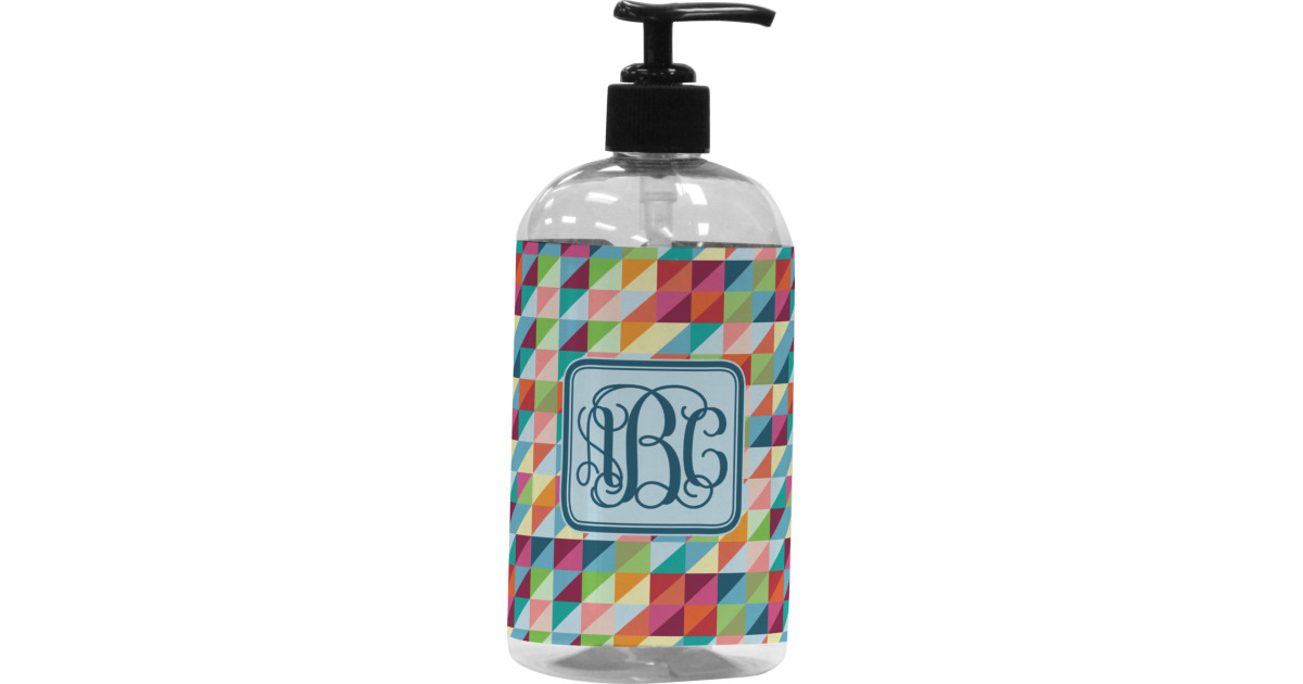 Custom Retro Triangles Plastic Soap / Lotion Dispenser (Personalized ...