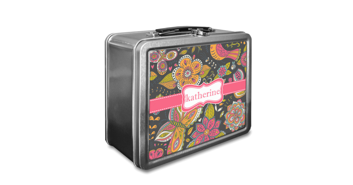 Custom Birds & Butterflies Lunch Box (Personalized) | YouCustomizeIt