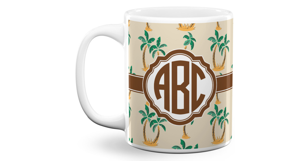 Palm Trees 11 Oz Coffee Mug - White (Personalized) - YouCustomizeIt
