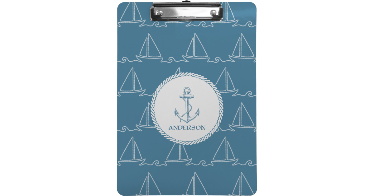 Custom Rope Sail Boats Clipboard (Personalized) | YouCustomizeIt