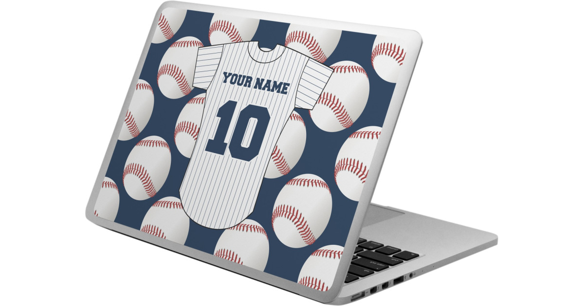 Custom Baseball Jersey Laptop Skin - Custom Sized (Personalized ...