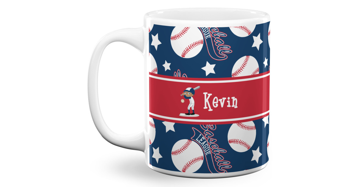 Custom Baseball 11 Oz Coffee Mug - White (Personalized) | YouCustomizeIt